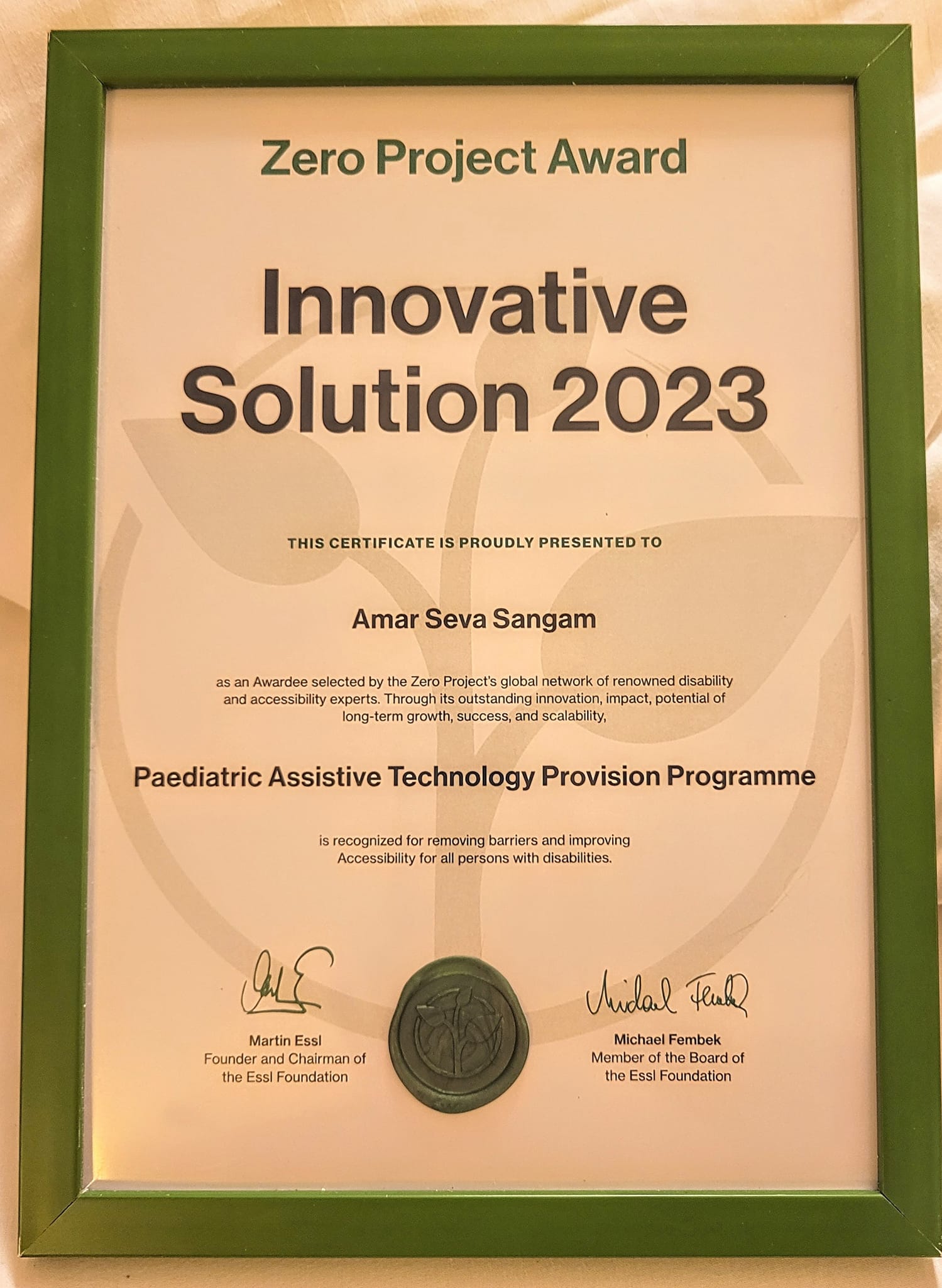 30. Zero Project Award for Pediatric Assistive Technology (AT) in ...